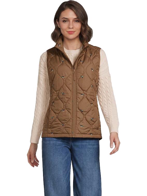 LANDS' END Lands' End FeatherFree Insulated Quilted Vest